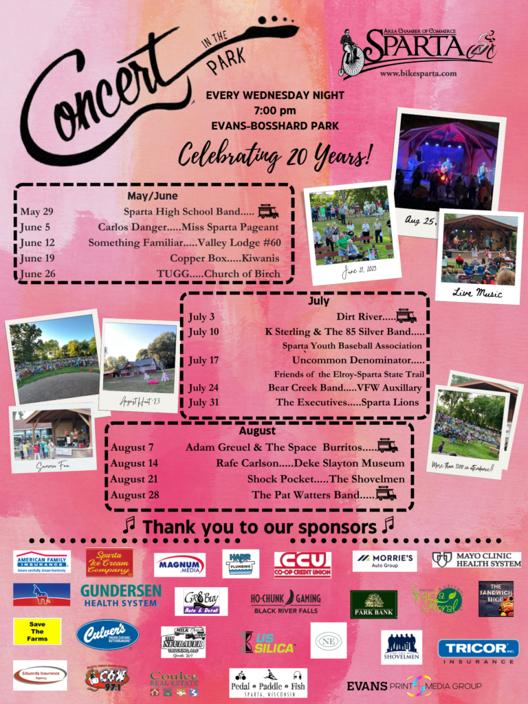 Summer Concerts in the Park Series Celebrates 20 Years in Sparta ...