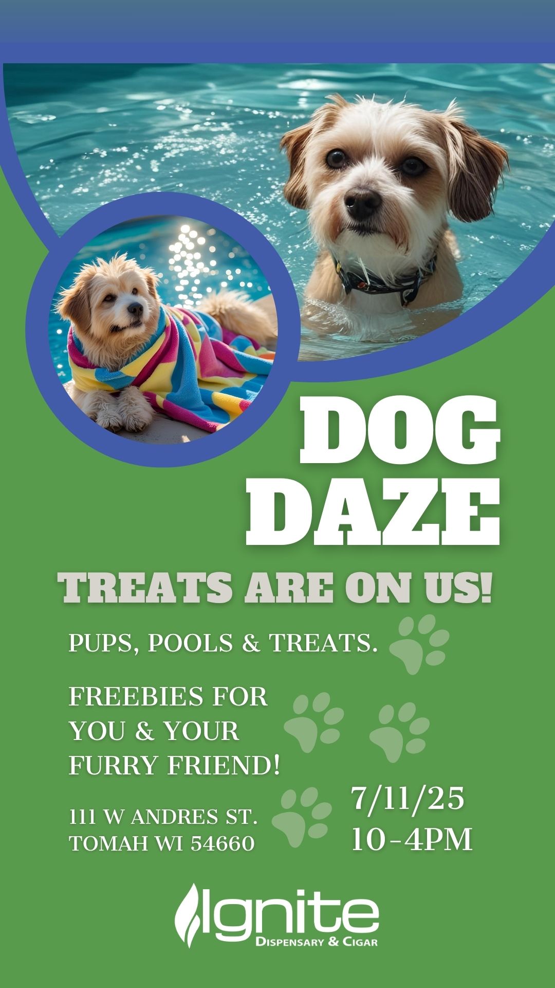 Dog Daze at Ignite Dispensary & Cigar - Explore Monroe County, Wisconsin