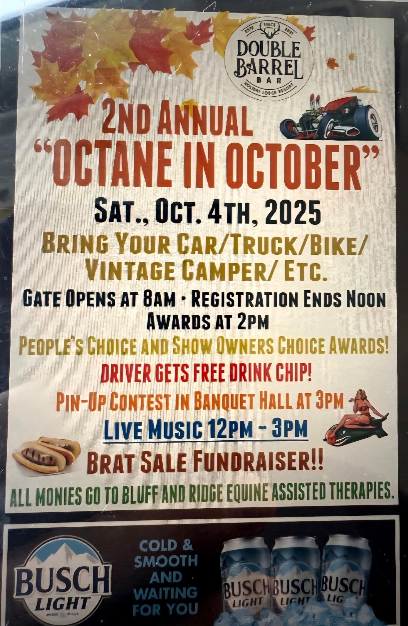 2nd Annual "Octane in October" - Double Barrel Bar - Explore Monroe ...